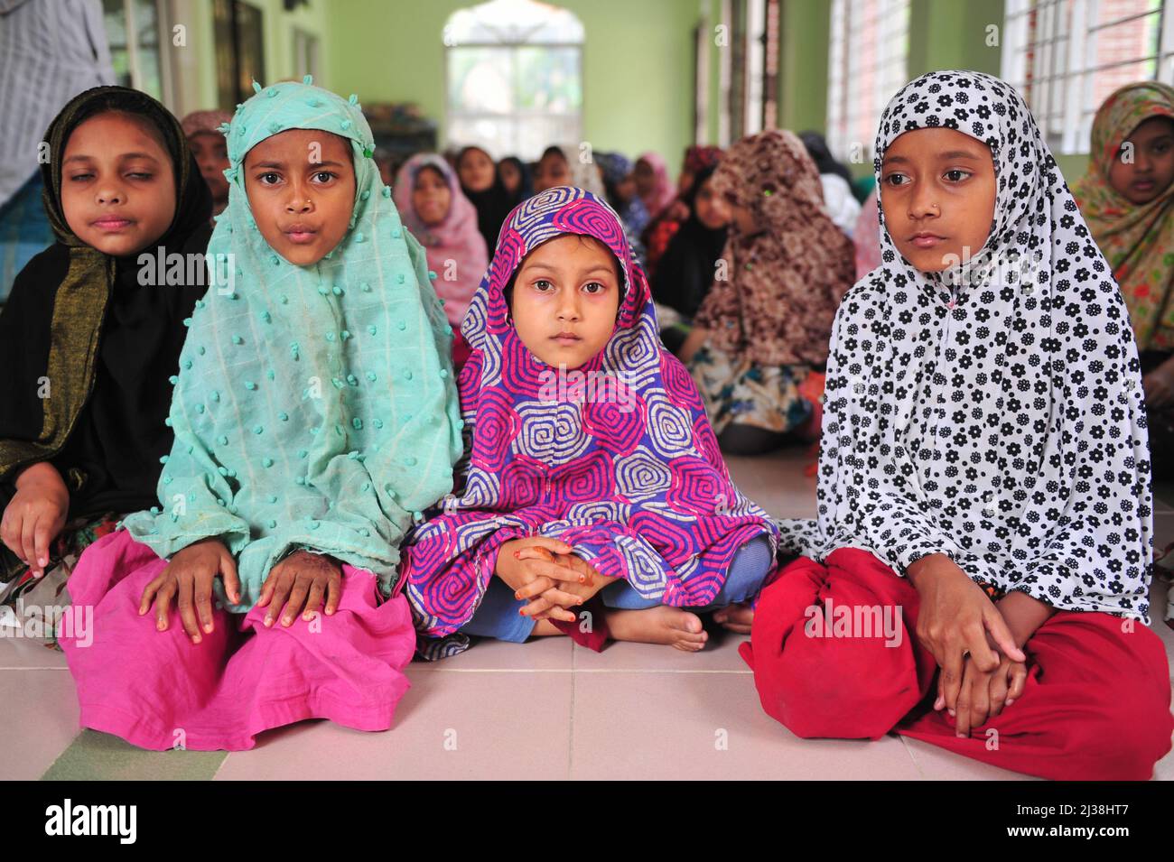 April 6, 2022, Sylhet-Bangladesh: Muslim children are getting training ...