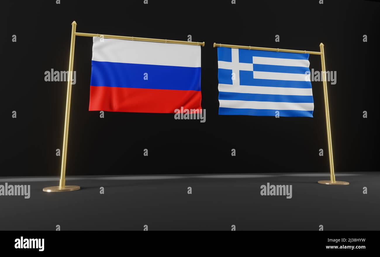 Russia and Greece flags. Russia and Greece flag. Russia and Greece ...