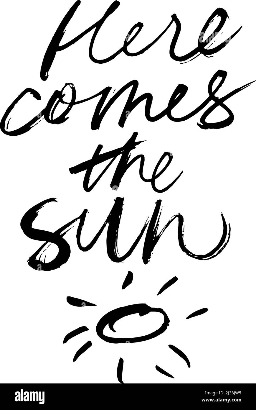 Life handwritten lettering brush Cut Out Stock Images & Pictures - Alamy