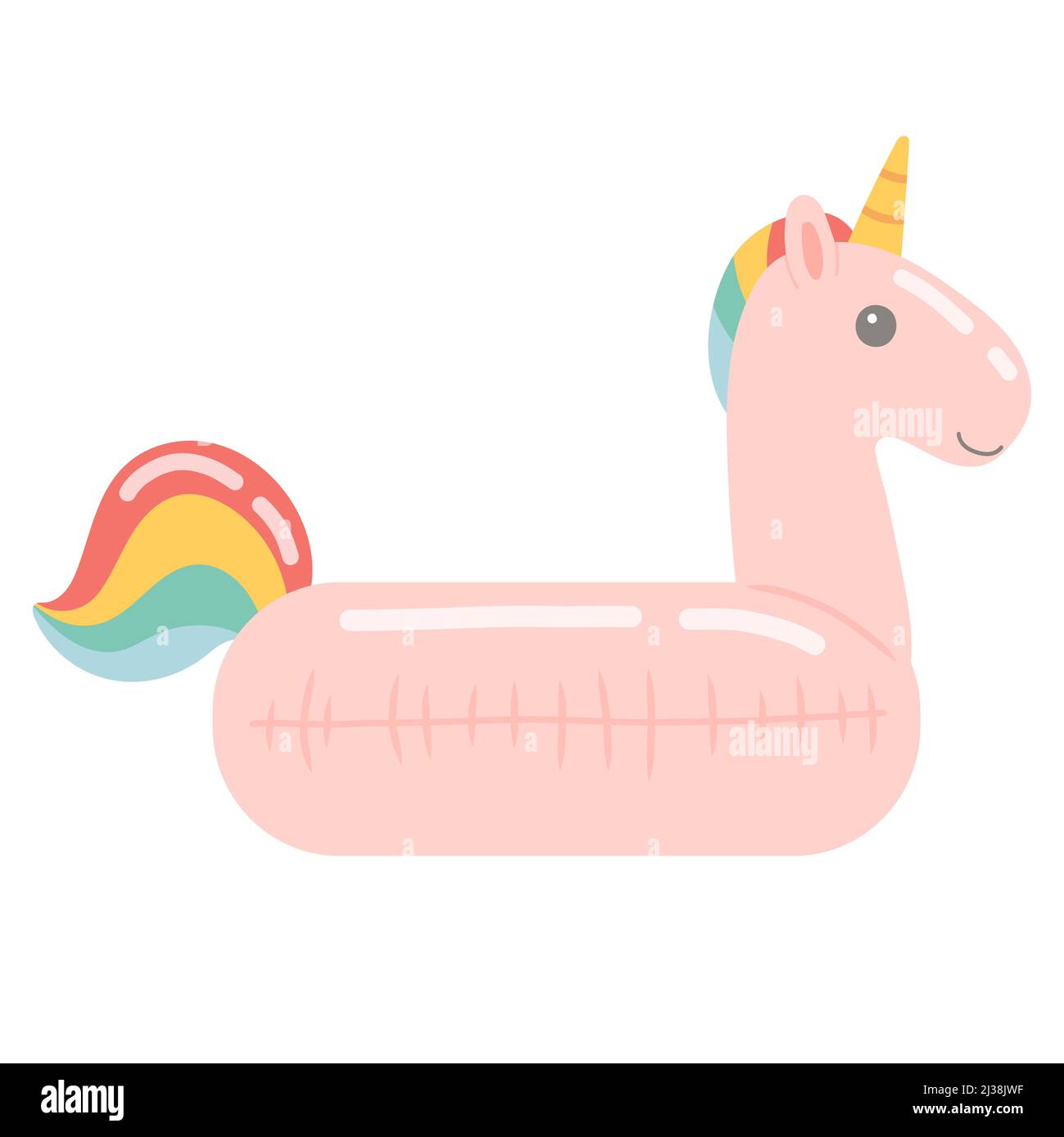 Summer rubber ring in flat design, vector Stock Vector Image & Art - Alamy