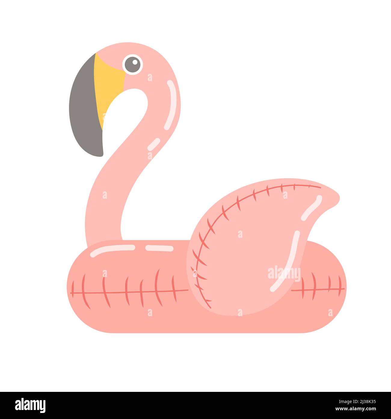 Summer rubber ring in flat design, vector Stock Vector Image & Art - Alamy