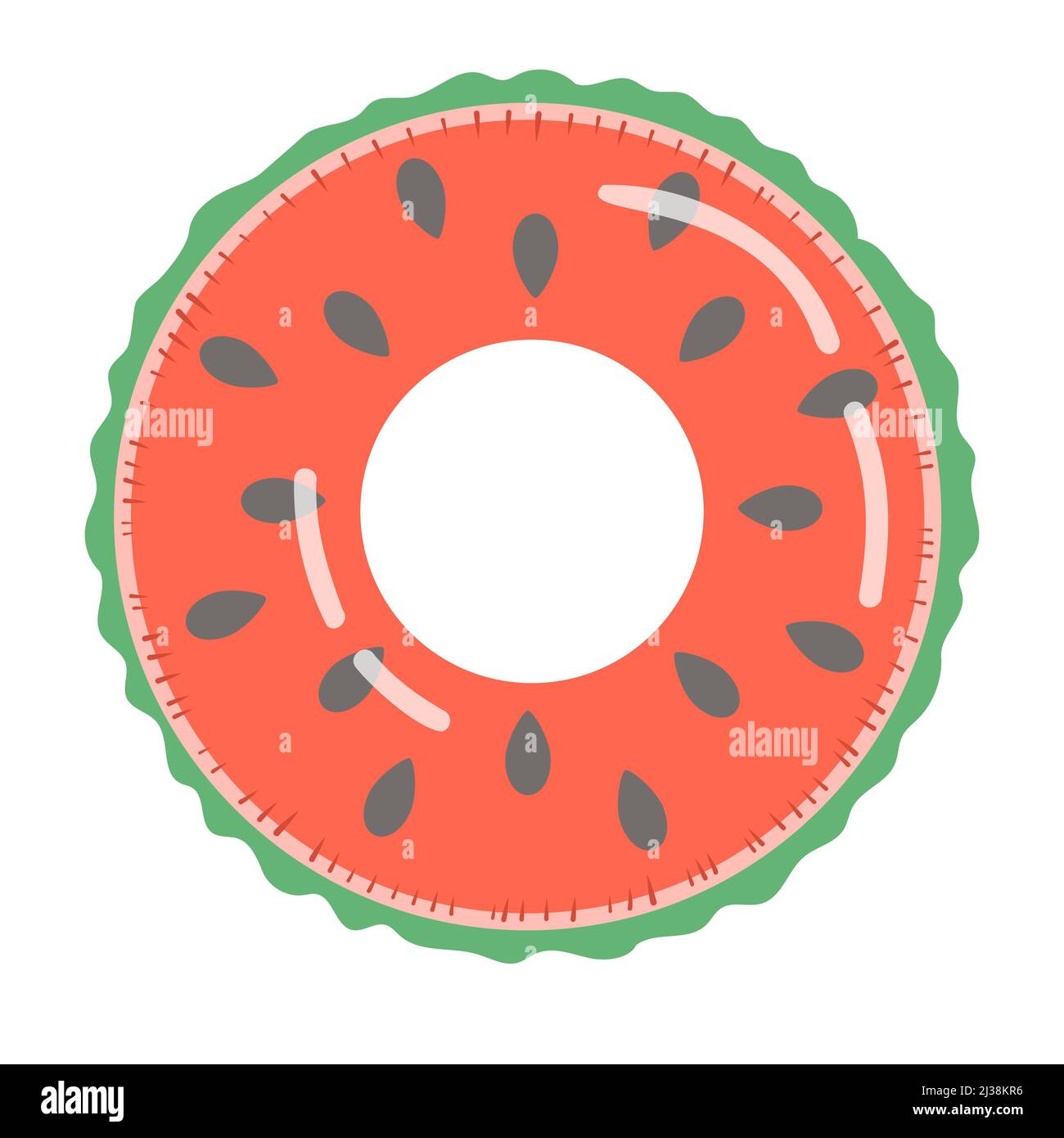 Summer rubber ring in flat design, vector Stock Vector Image & Art - Alamy