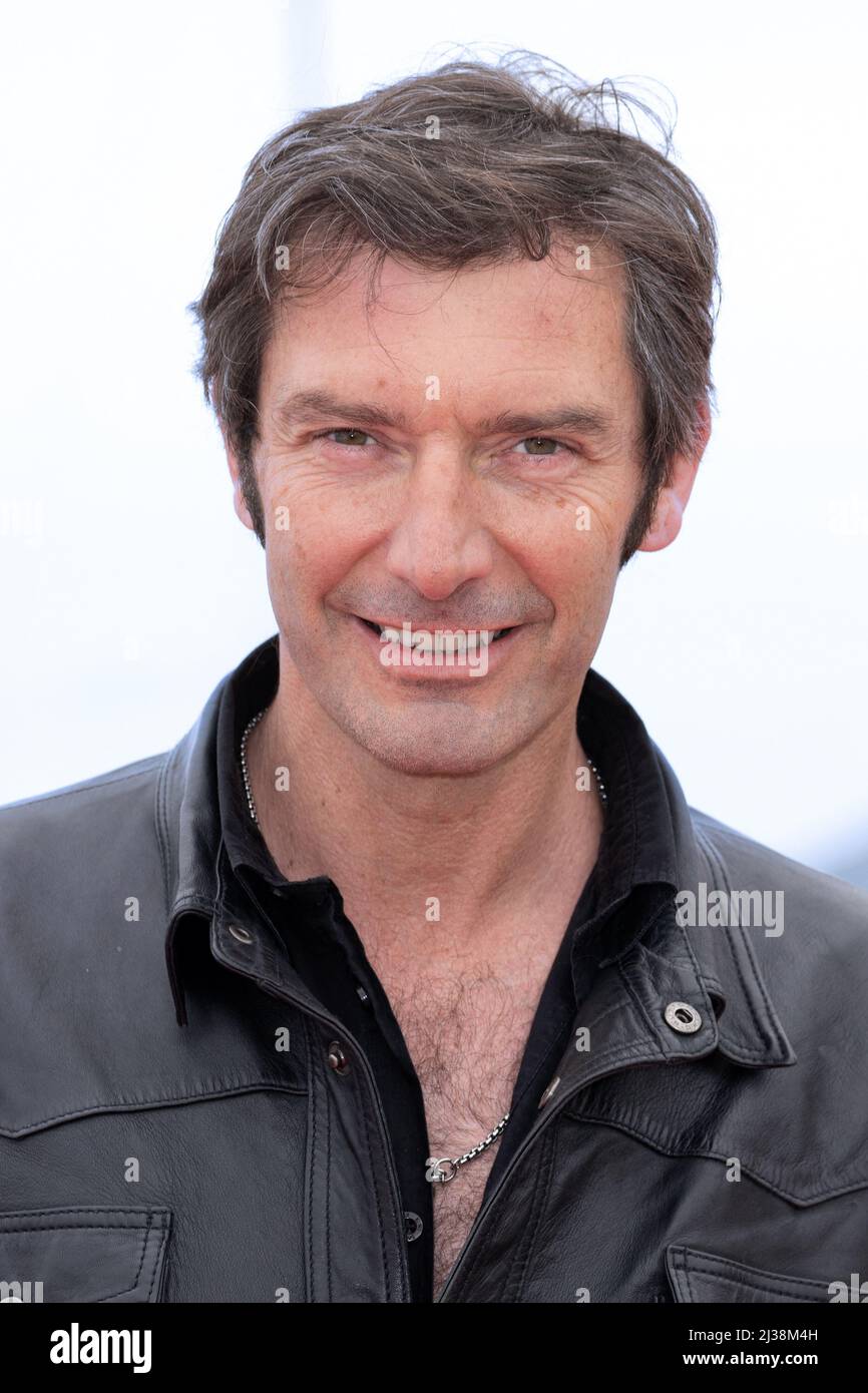 Franck Semonin attends the Section De Recherches photocall during the ...