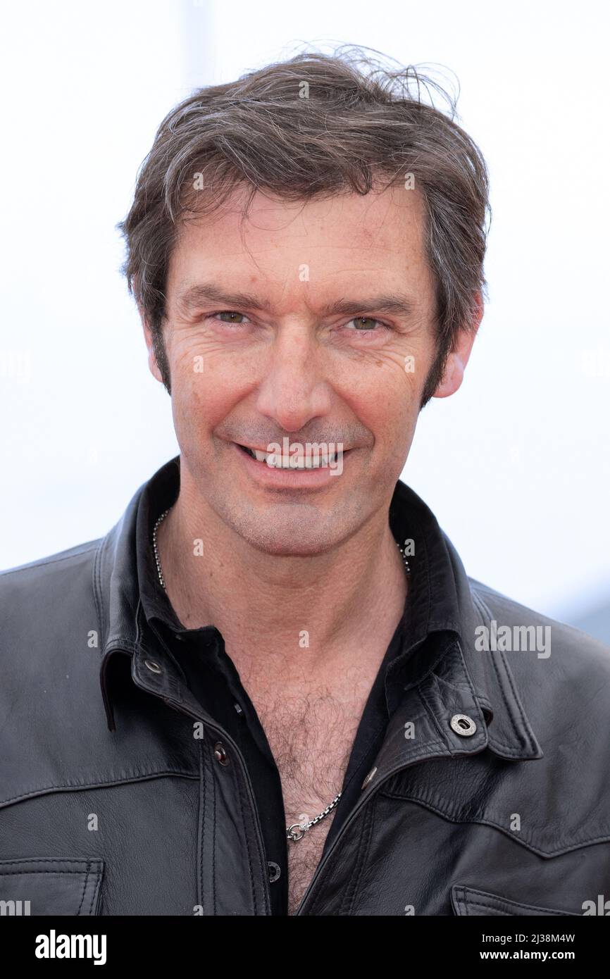 Franck Semonin attends the Section De Recherches photocall during the ...