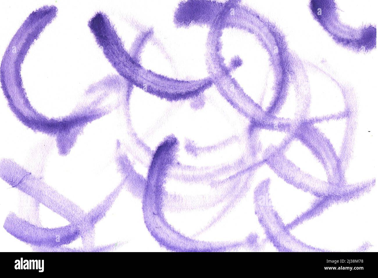 Watercolor background, white background, violet arc fuzzy line Stock ...