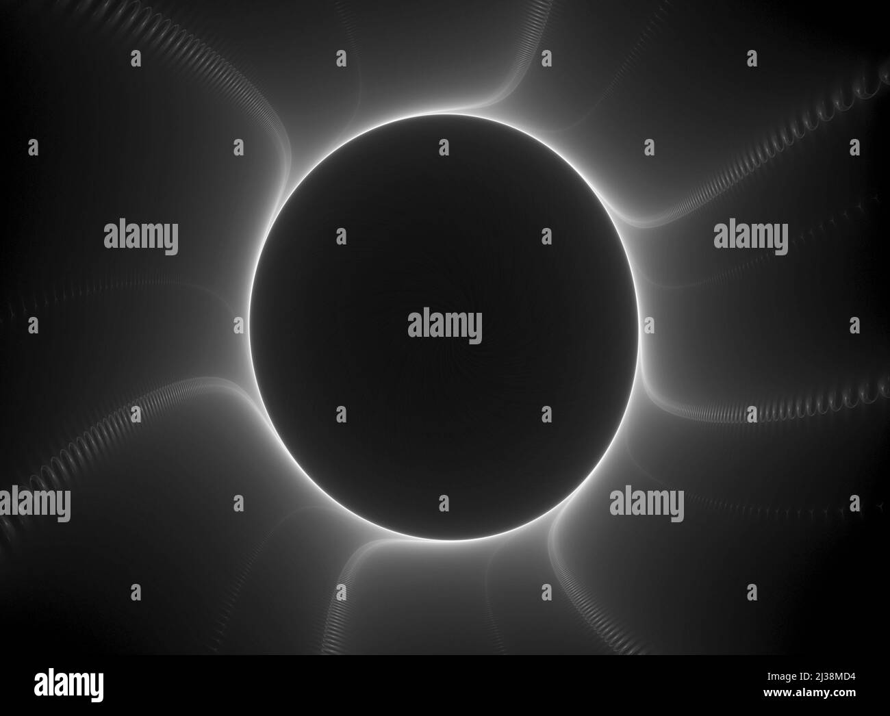 Phenomenon of solar eclipse Black and White Stock Photos & Images - Alamy