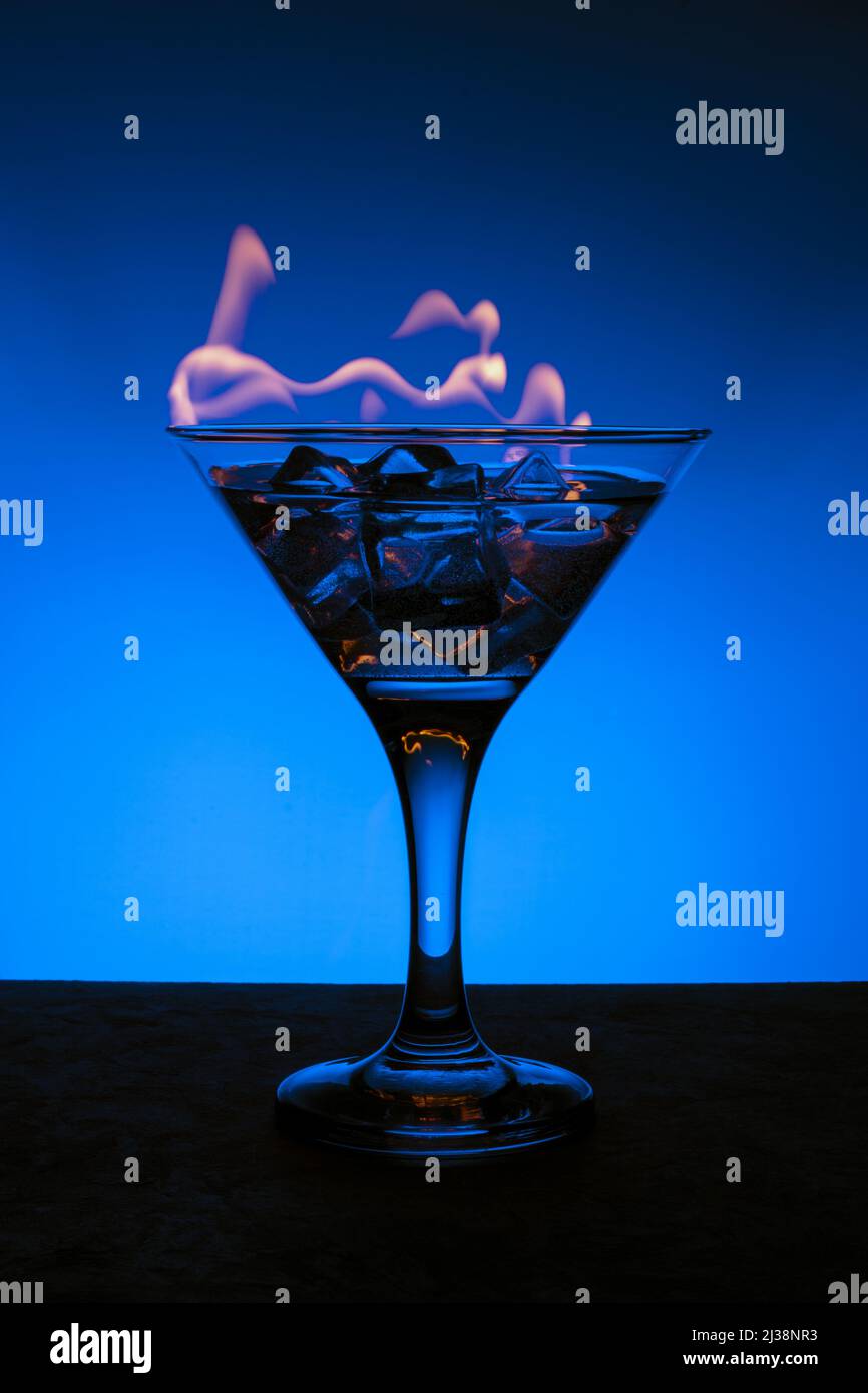 Blue color cocktail hi-res stock photography and images - Alamy