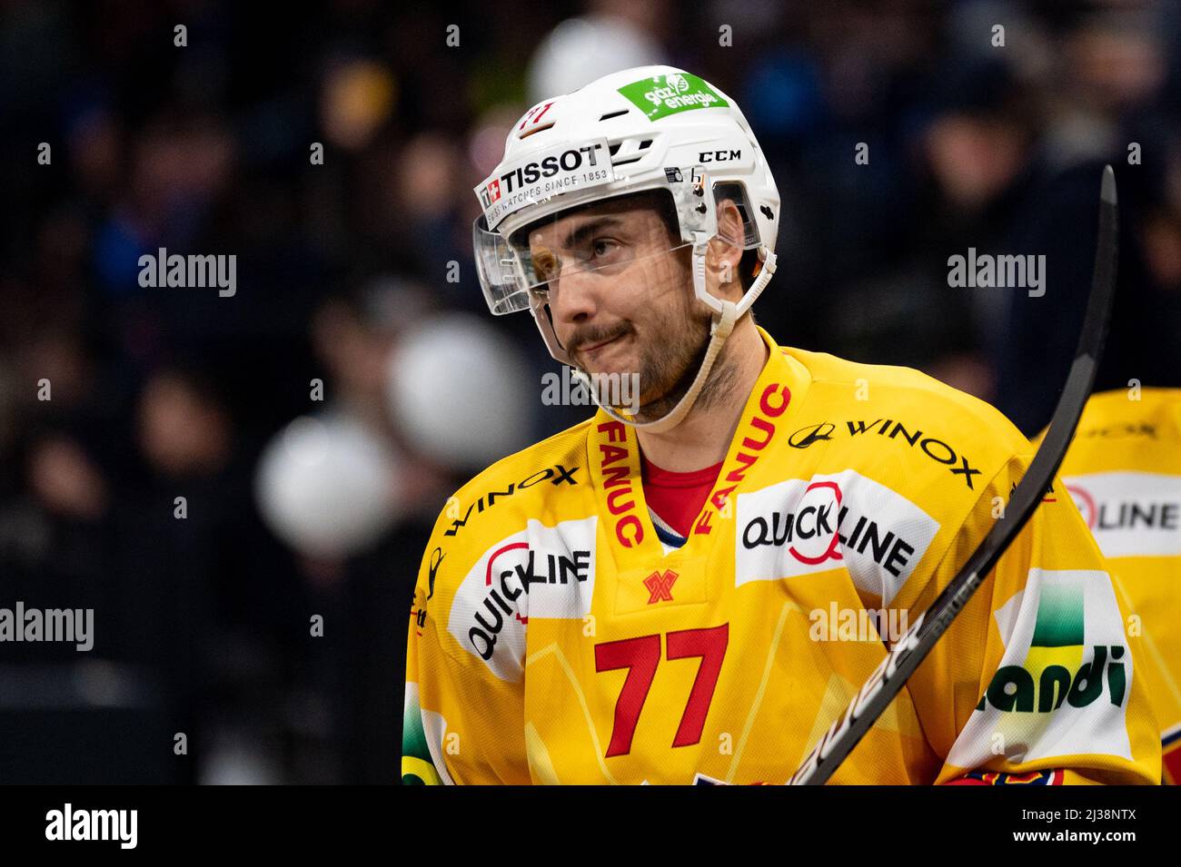 April 4th, 2022, Zurich, Hallenstadion, Playoffs: ZSC Lions - EHC Biel ...