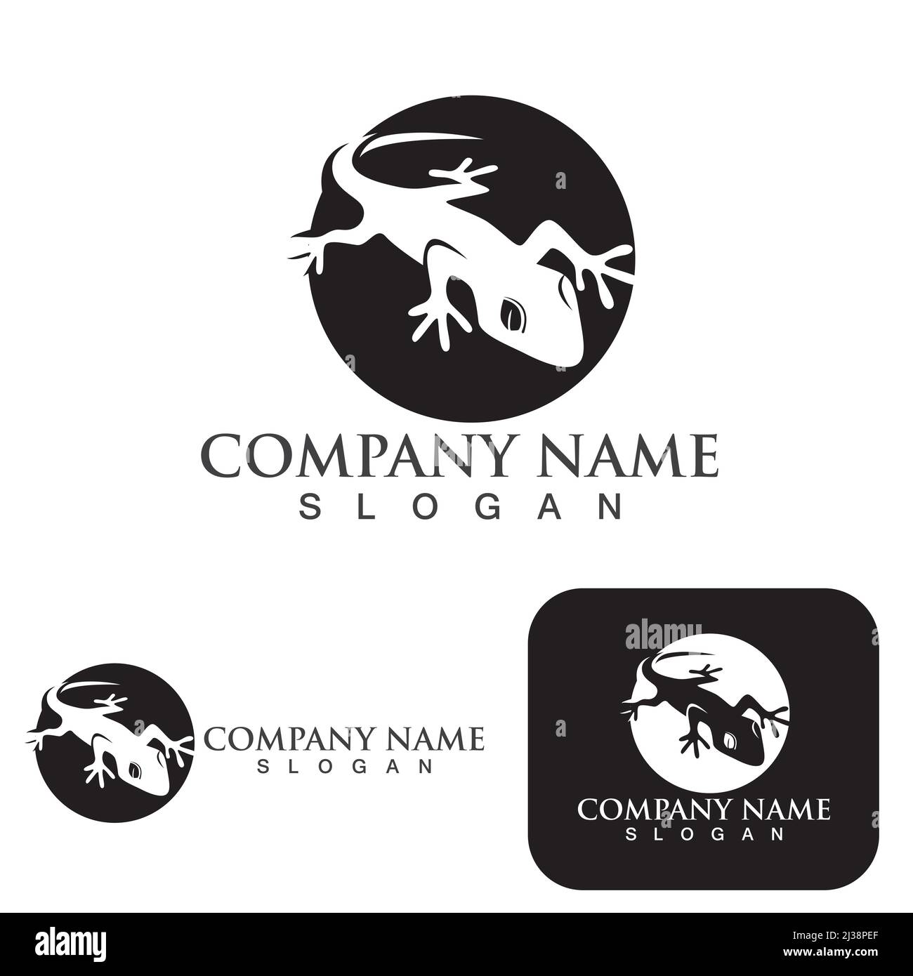 lizard vector logo animal Stock Vector Image & Art - Alamy