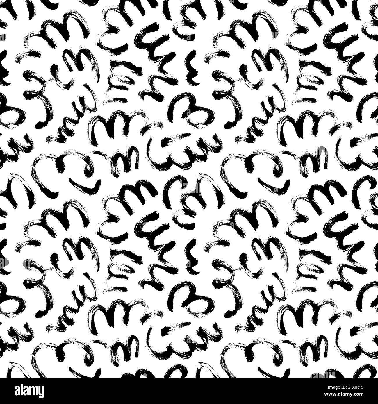 Seamless vector pattern with black curly lines Stock Vector Image & Art ...