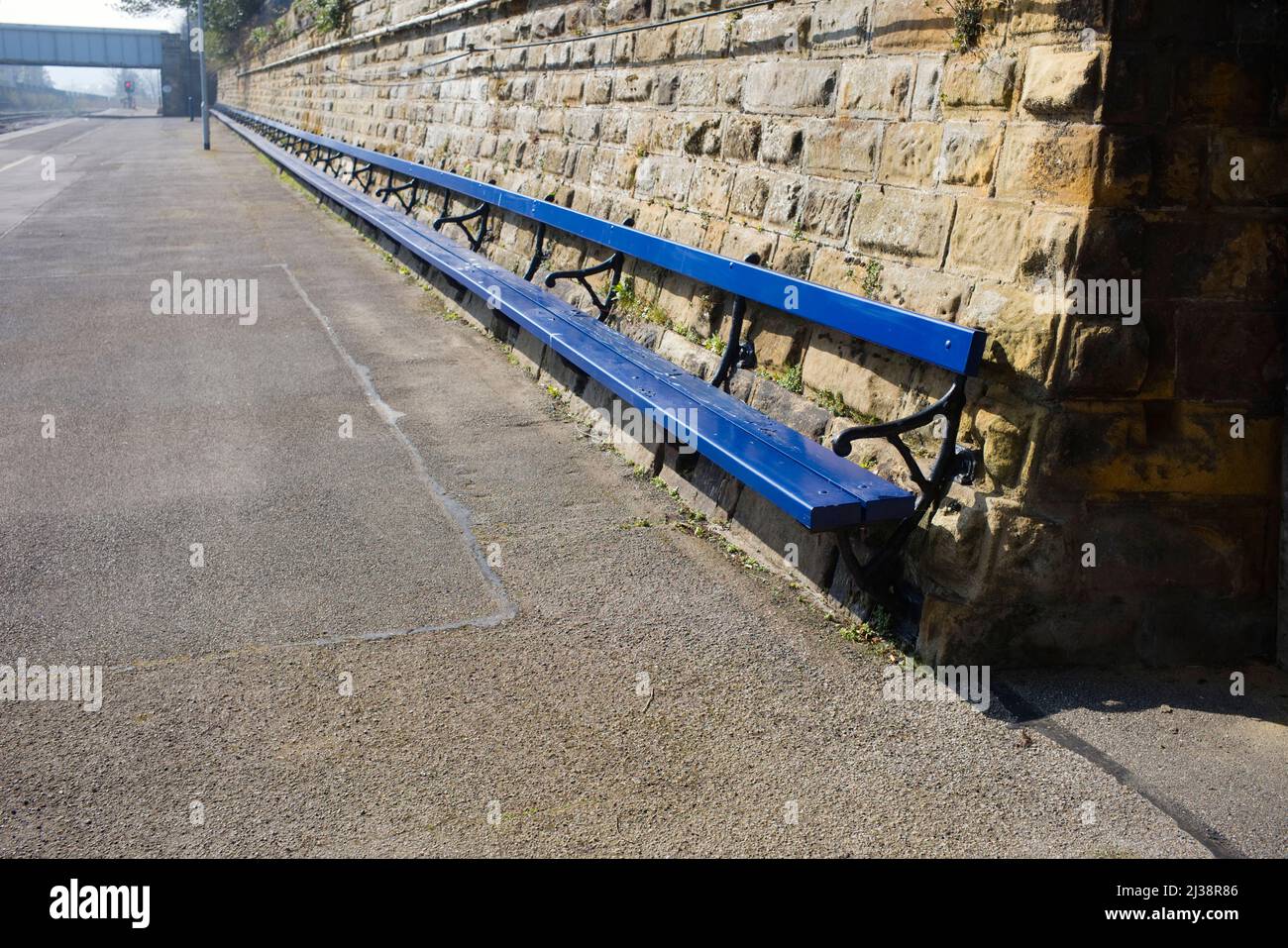 The longest platform seat in Britain at Scarborough railway station ...