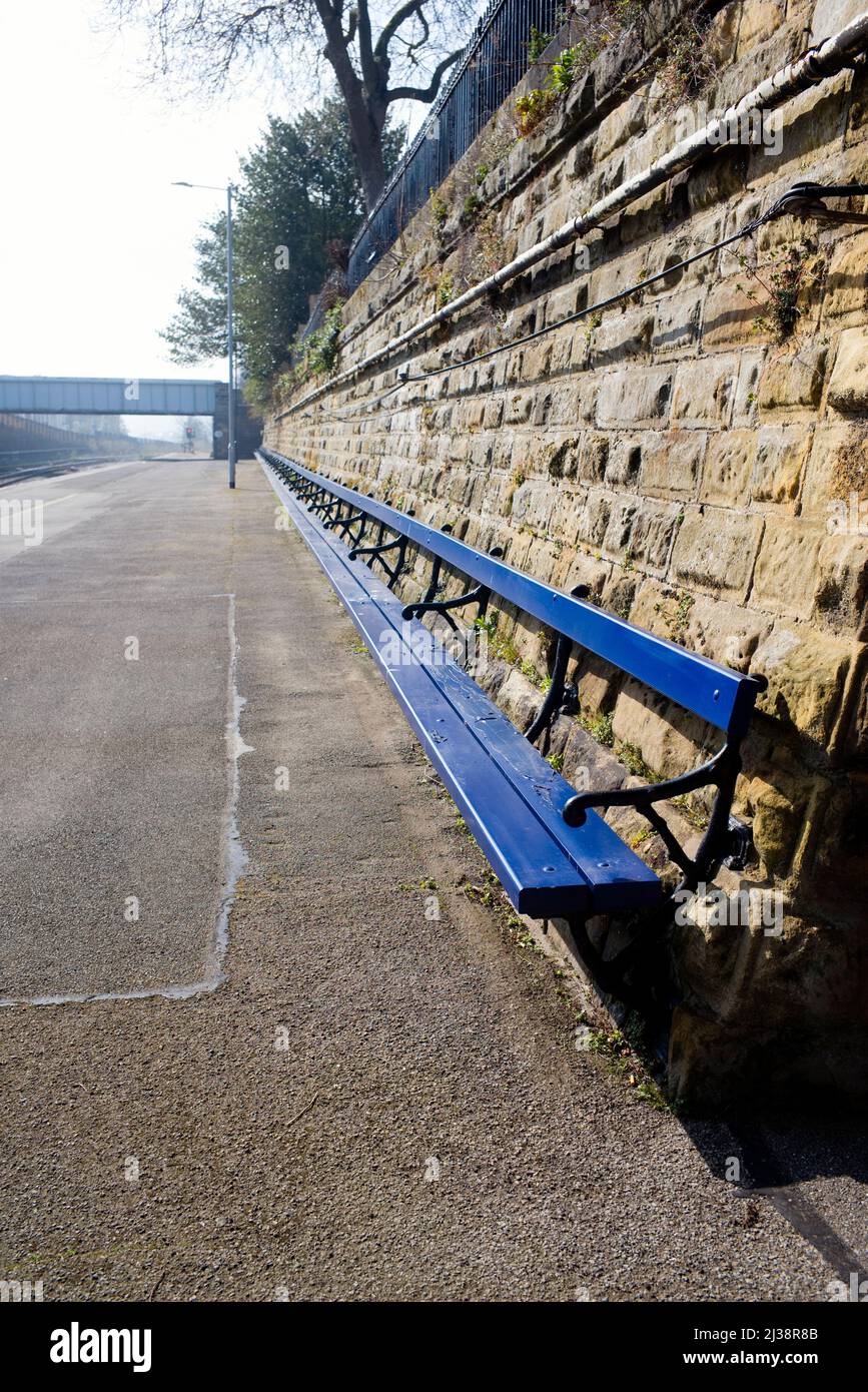 The longest platform seat in Britain at Scarborough railway station ...
