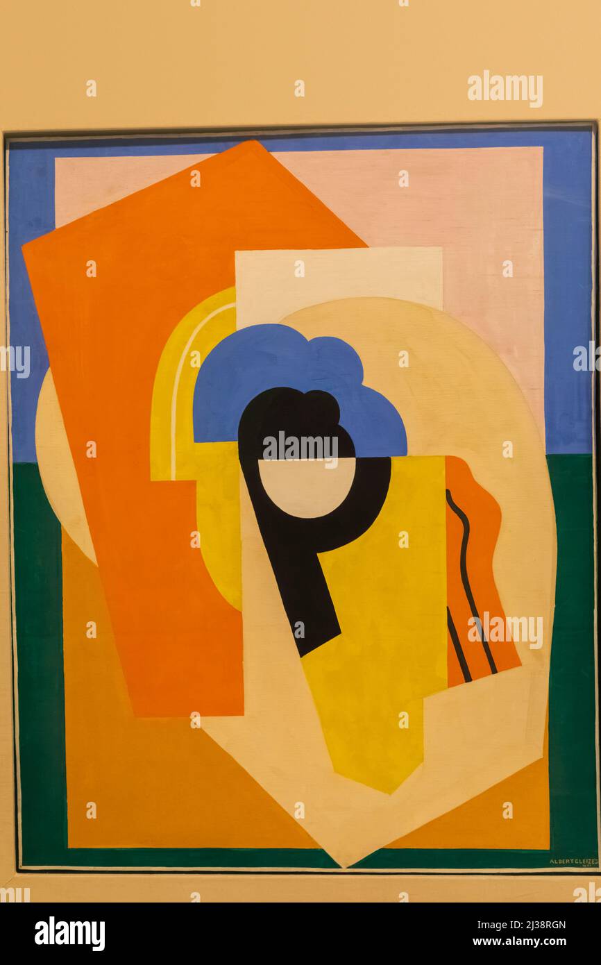 Painting titled "Tableau" by Albert Gleizes dated 1921 Stock Photo - Alamy