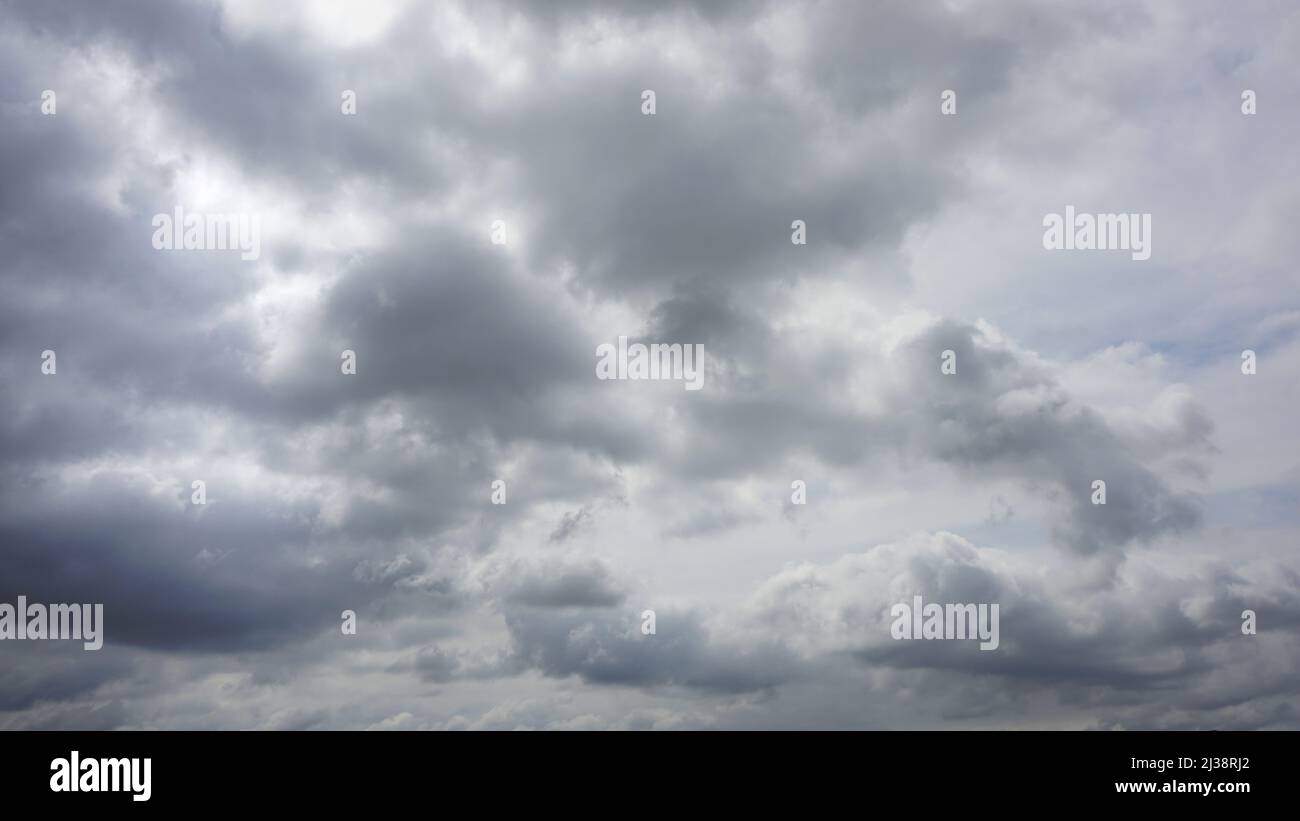 High contrast grey clouds suitable for a background or sky replacement ...