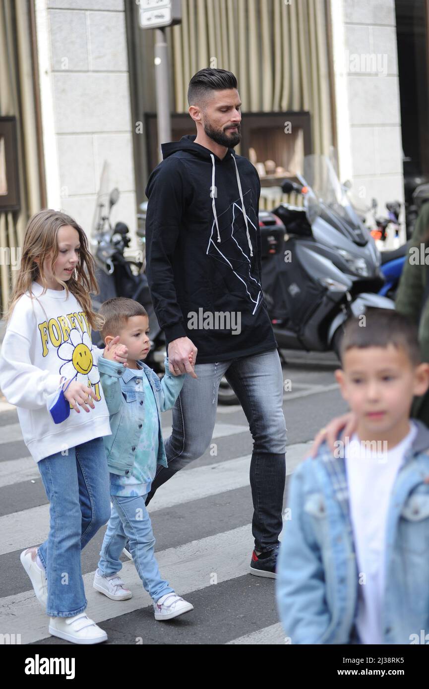 Milan, . 06th Apr, 2022. Milan, 06-04-2022 Olivier Giroud, the French ...