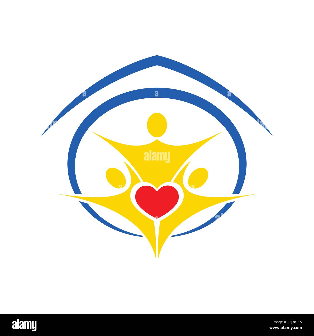 Family safe home symbol background Stock Vector Image & Art - Alamy