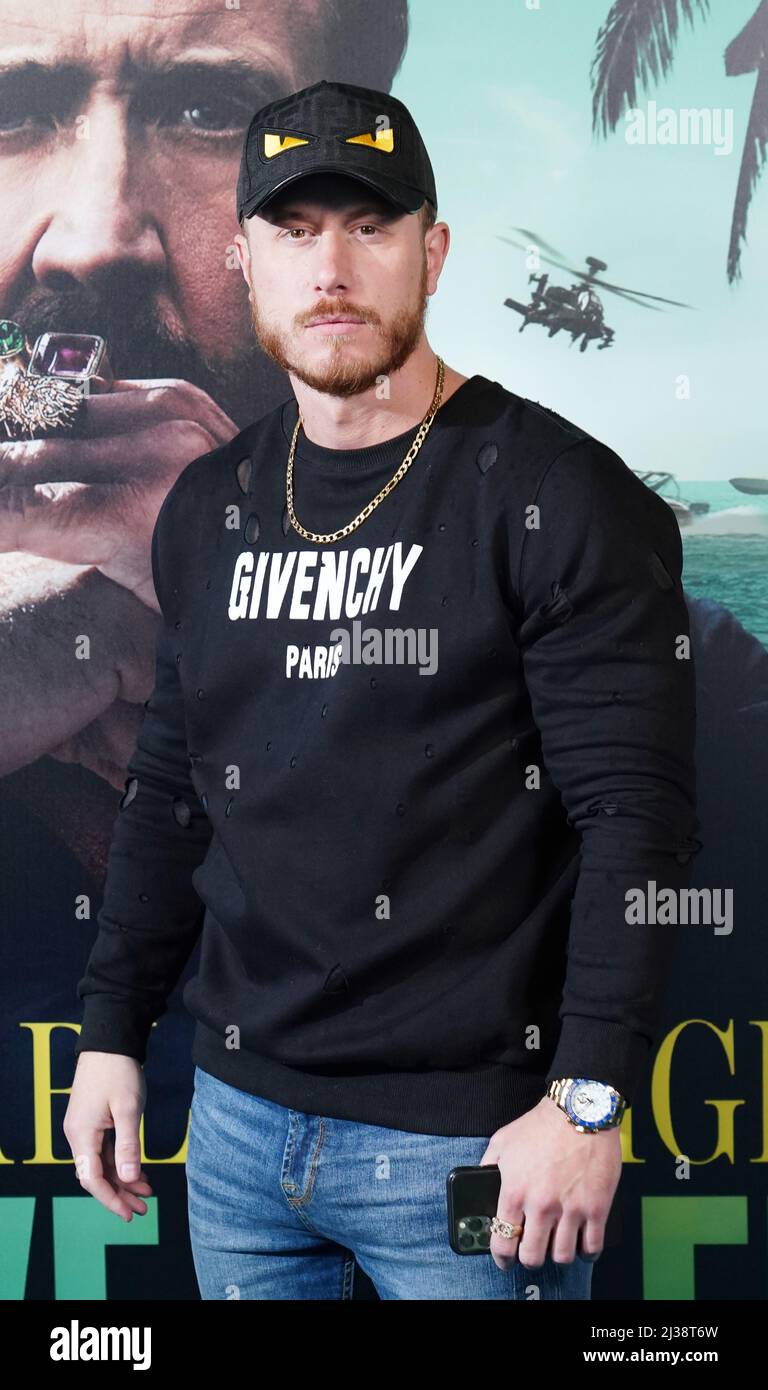 kris Boyson attending a screening of The Unbearable Weight of Massive ...