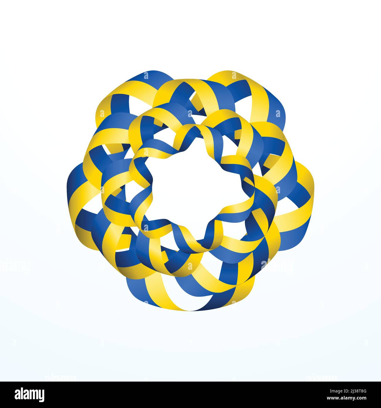 Ukraine flag circle ribbon design element Stock Vector Image & Art - Alamy