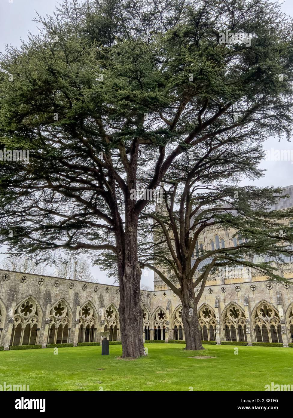 Salisbury Cathedral,an Anglican cathedral in Salisbury, England. The ...