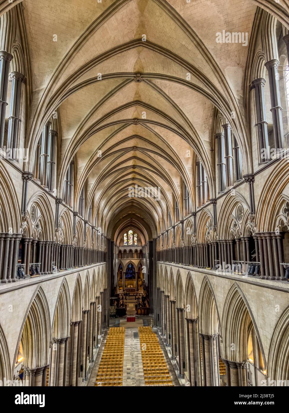 Salisbury cathedral tower inside hi-res stock photography and images - Alamy