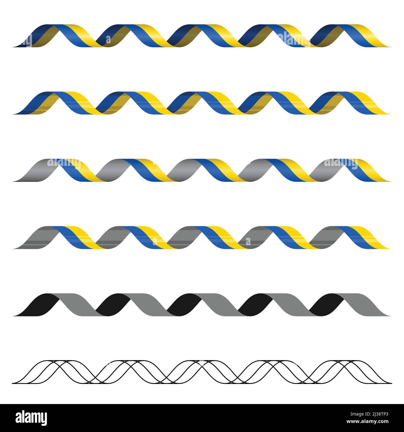 Ukrainian flag national symbol Stock Vector Images - Alamy