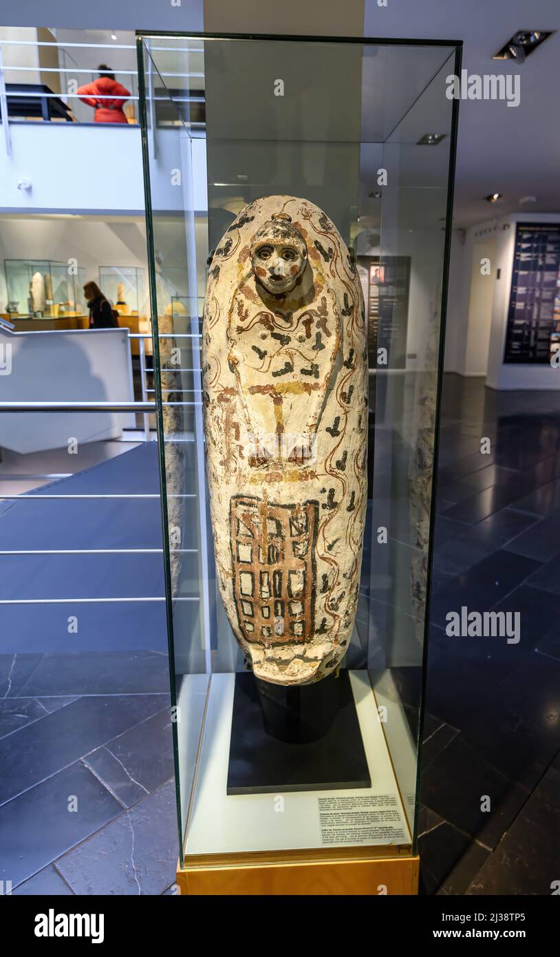 Barcelona, Spain. Artifacts in Museum of Ancient Egypt Culture Stock ...