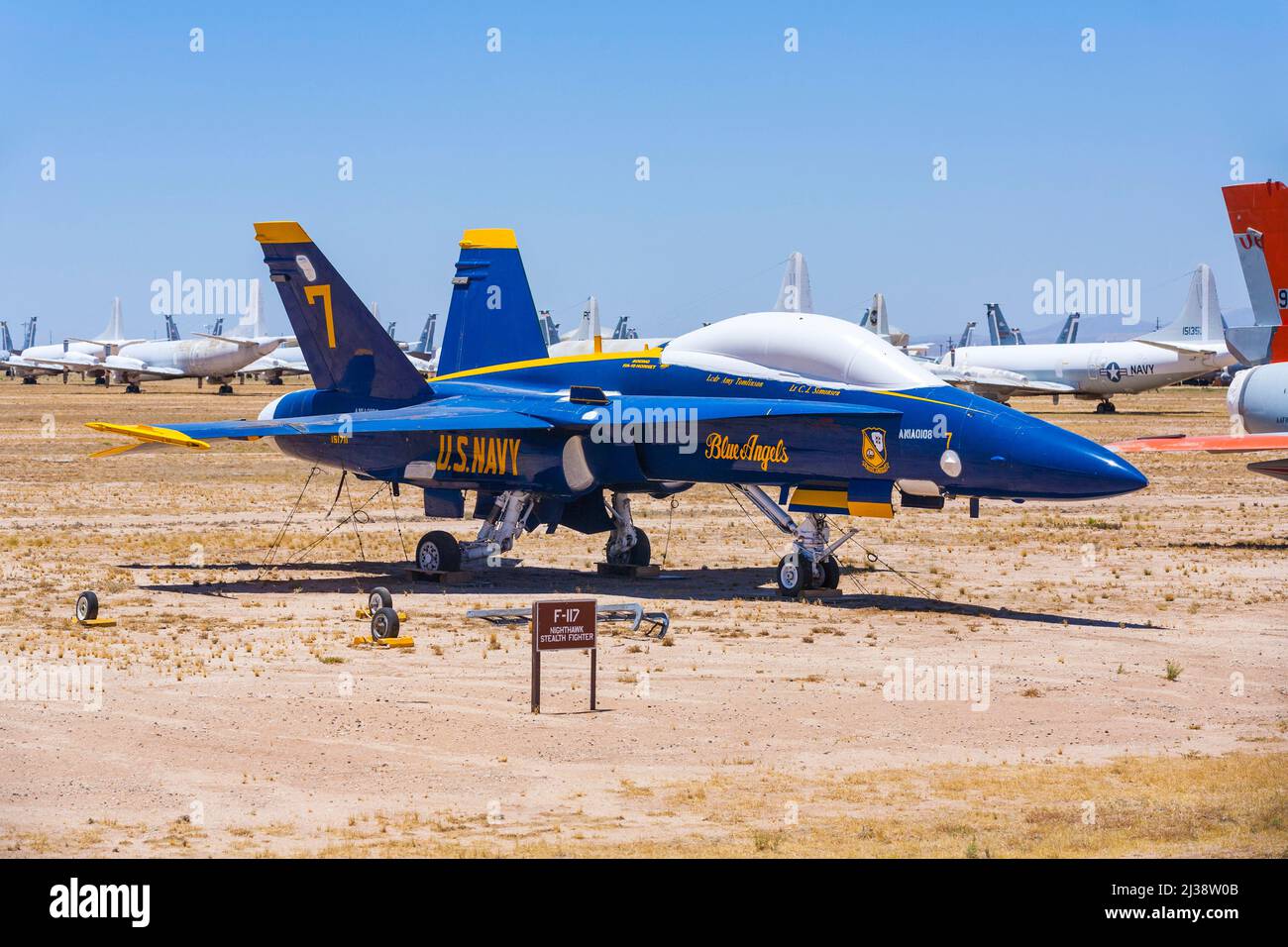 TUCSON, ARIZONA - JUNE 13, 2012: Davis-Monthan Air Force Base AMARG ...