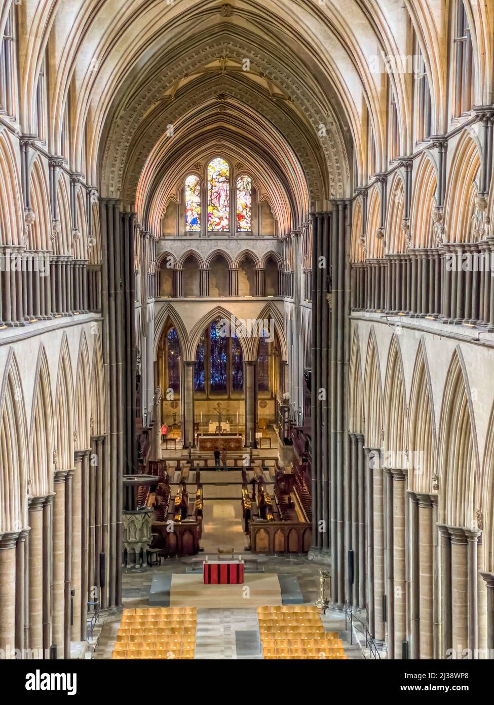 Salisbury cathedral tower inside hi-res stock photography and images - Alamy
