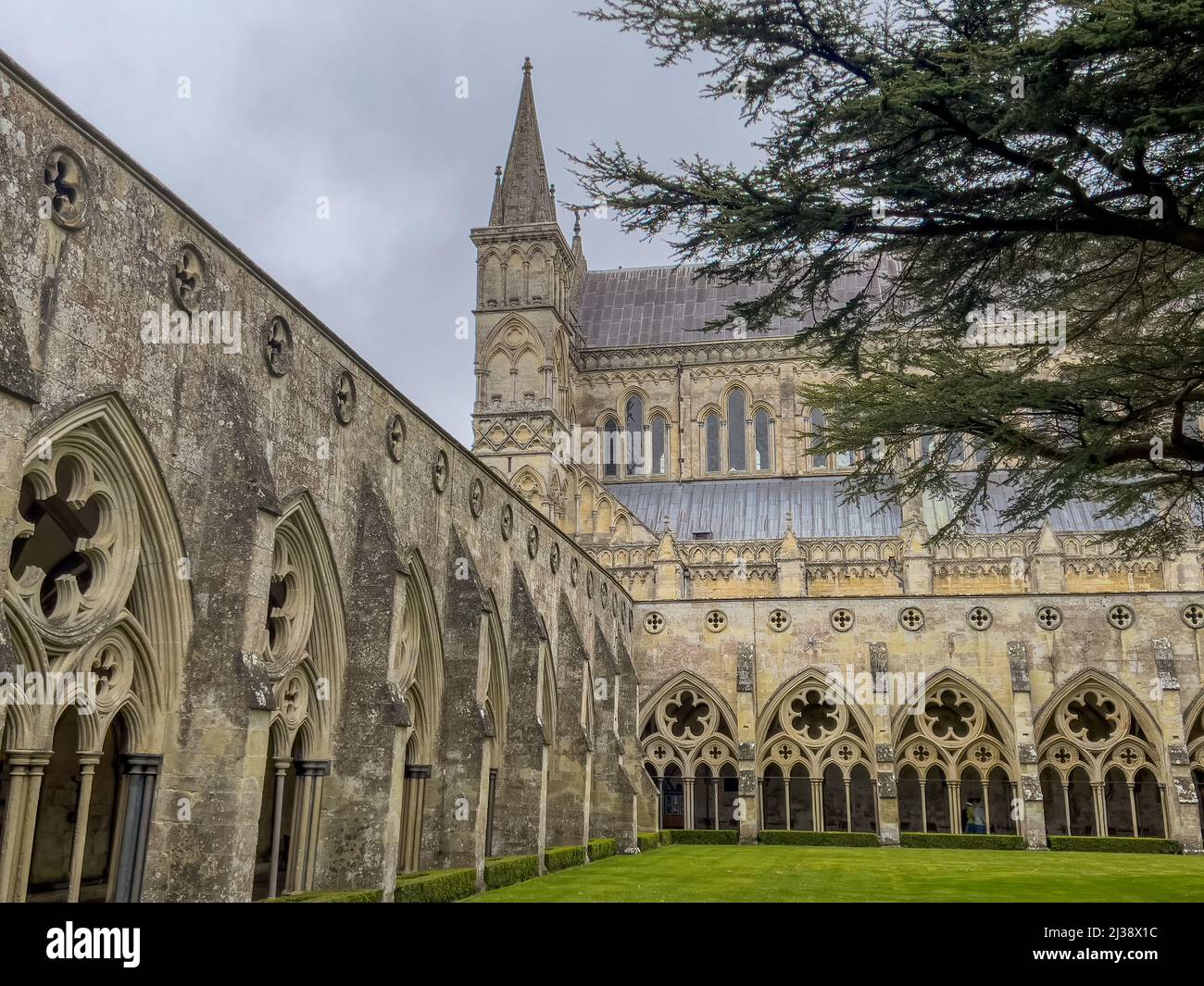 Salisbury Cathedral,an Anglican cathedral in Salisbury, England. The ...