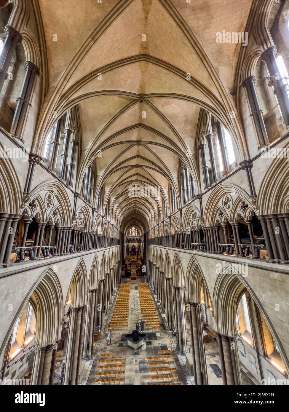 Inside salisbury cathedral spire hi-res stock photography and images - Alamy