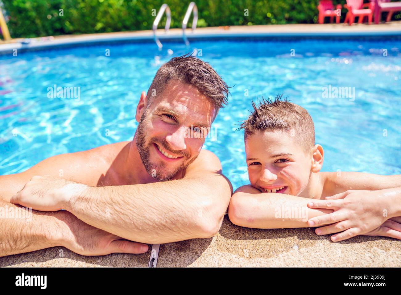 Man in kid pool hi-res stock photography and images - Alamy