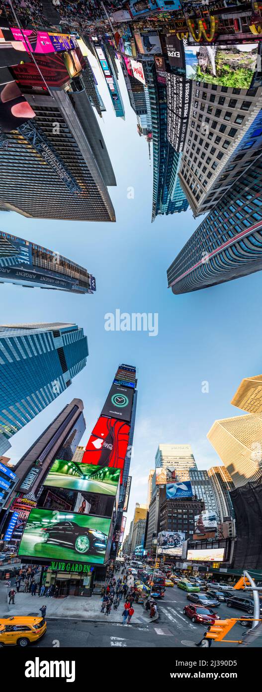 NEW YORK, USA - OCT 21, 2015: Times Square, featured with Broadway ...