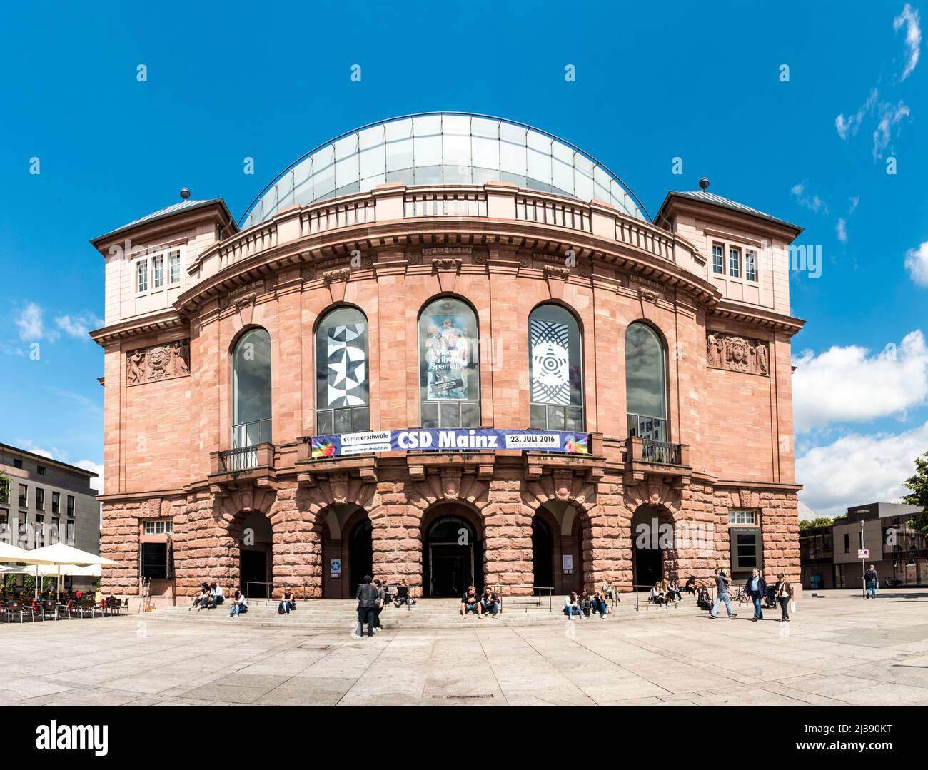 MAINZ - GERMANY - JULY 15, 2016: people in front of famous ...