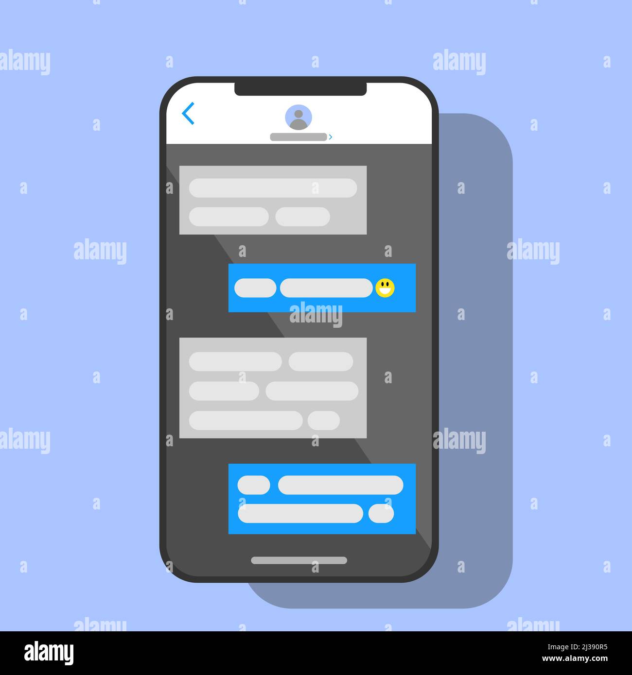 Smartphone text message emoji hi-res stock photography and images - Alamy