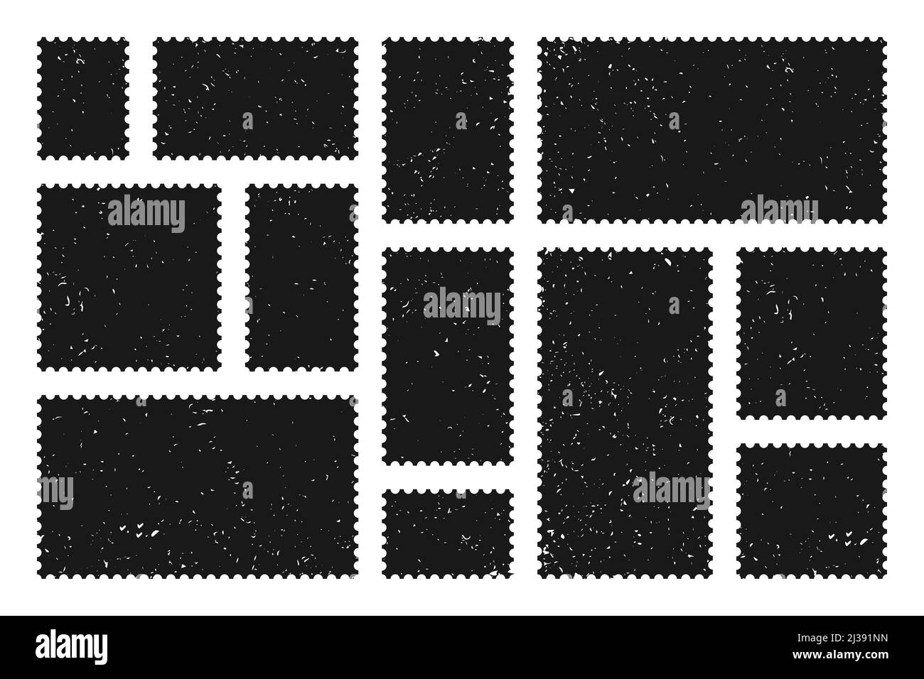 Stamps collection album Stock Vector Images - Alamy