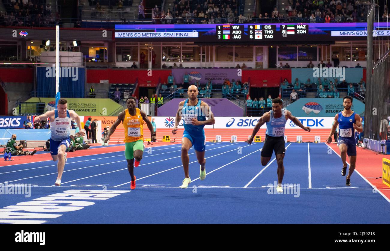 Adam Thomas, Arthur Cisse, Lamont Marcell Jacobs, Stephen Abosi and ...