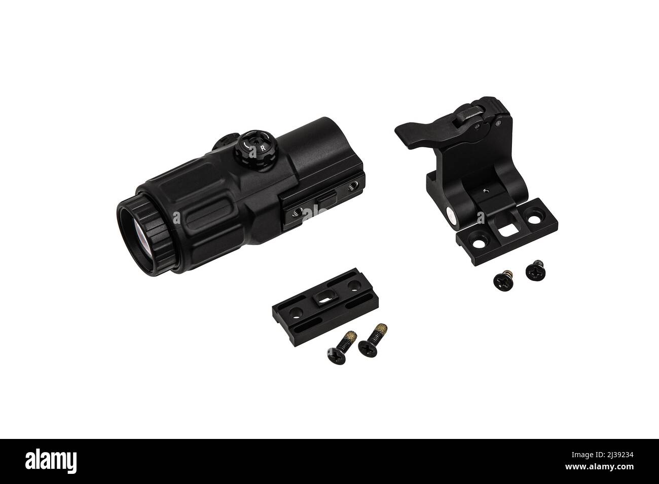 Modern optical collimator sight. Aiming device for shooting at short ...