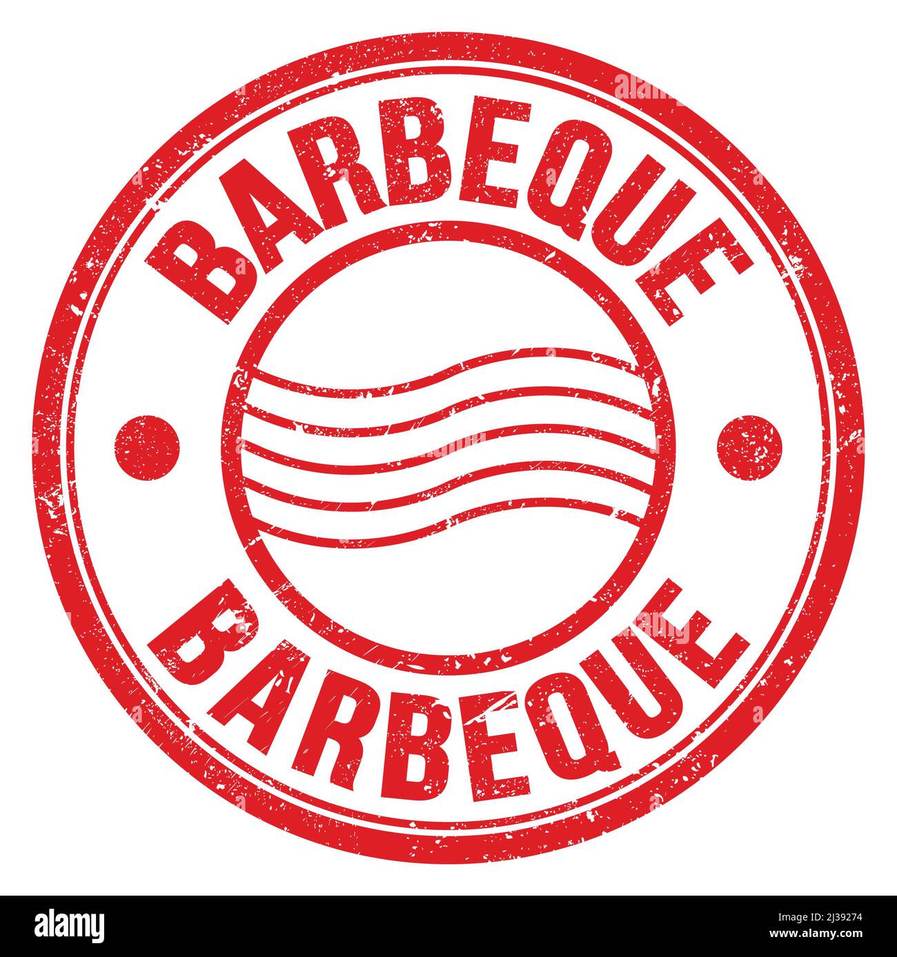 BARBEQUE word written on red round postal stamp sign Stock Photo - Alamy
