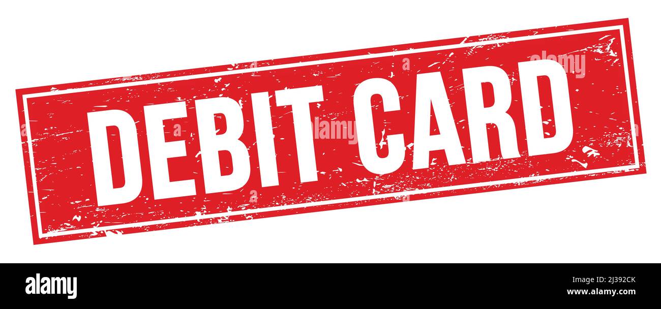 Debit card stamp Cut Out Stock Images & Pictures - Alamy