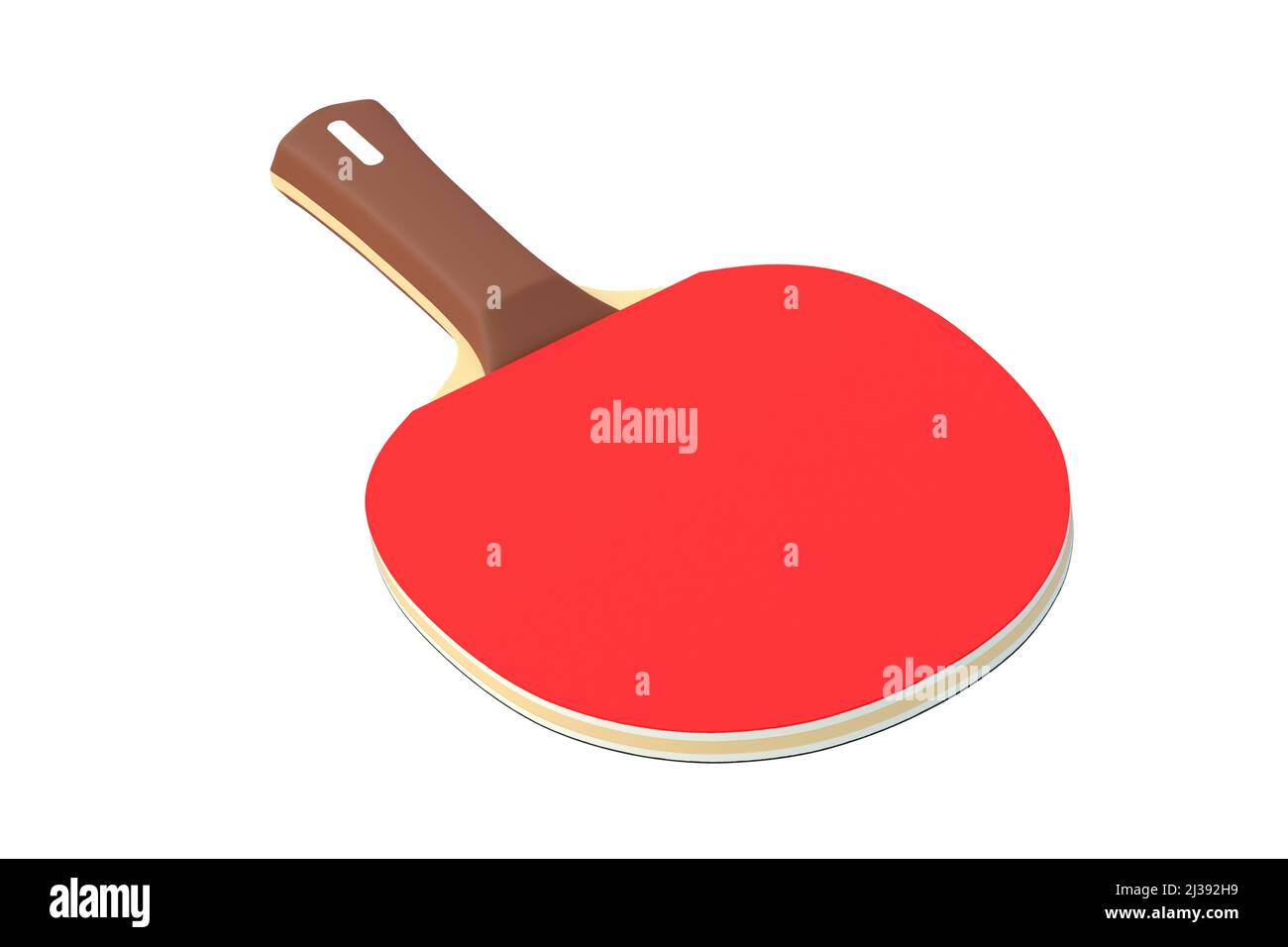 Ping pong paddle isolated on white background. Game for leisure. Sport ...