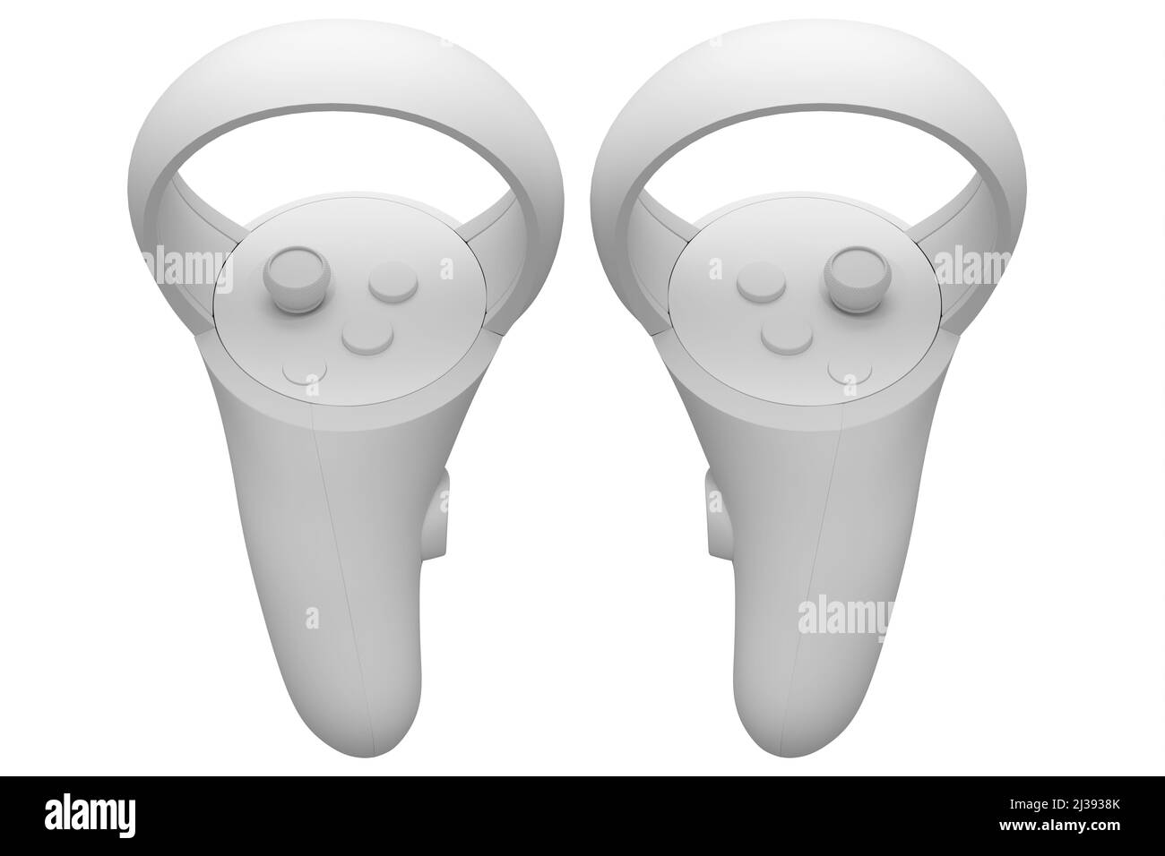 Virtual reality controllers for online and cloud gaming on white ...