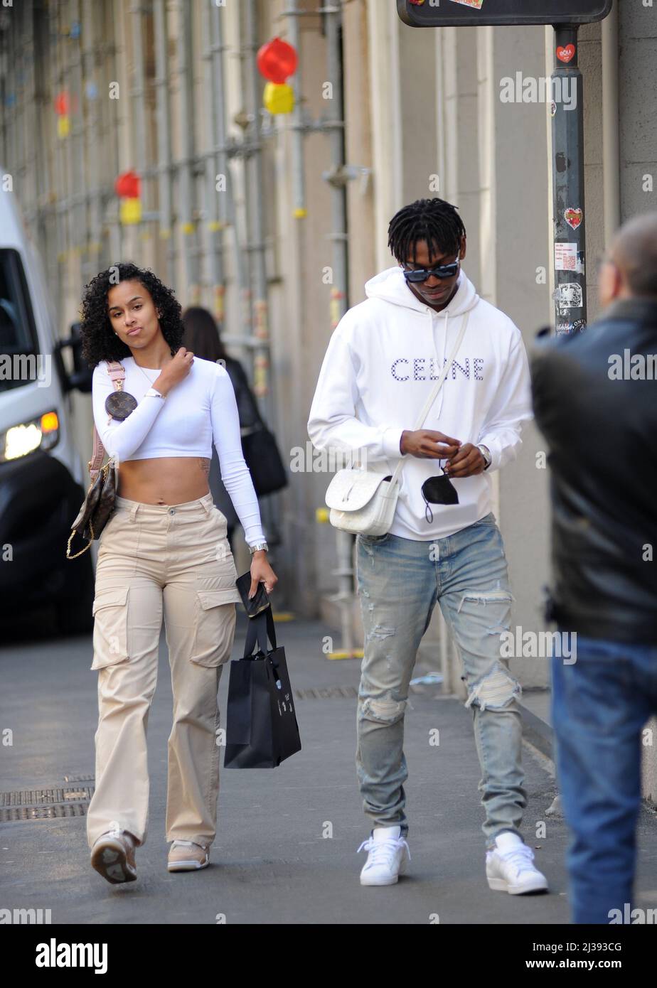 Milan, . 06th Apr, 2022. Milan, 06-04-2022 Rafael Leao, the Brazilian ...