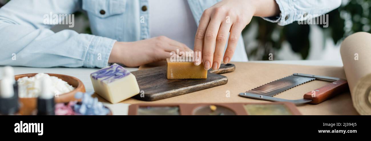 Soap making process hi-res stock photography and images - Alamy