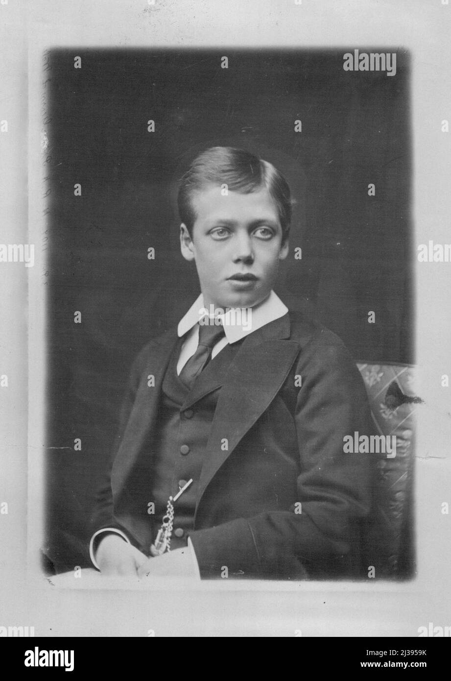 The King. August 7, 1933 Stock Photo - Alamy