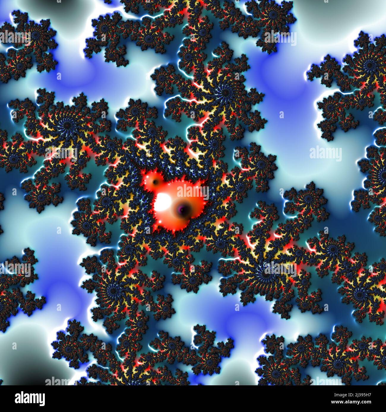 Abstract fractal background Infinite universe computer generated image ...