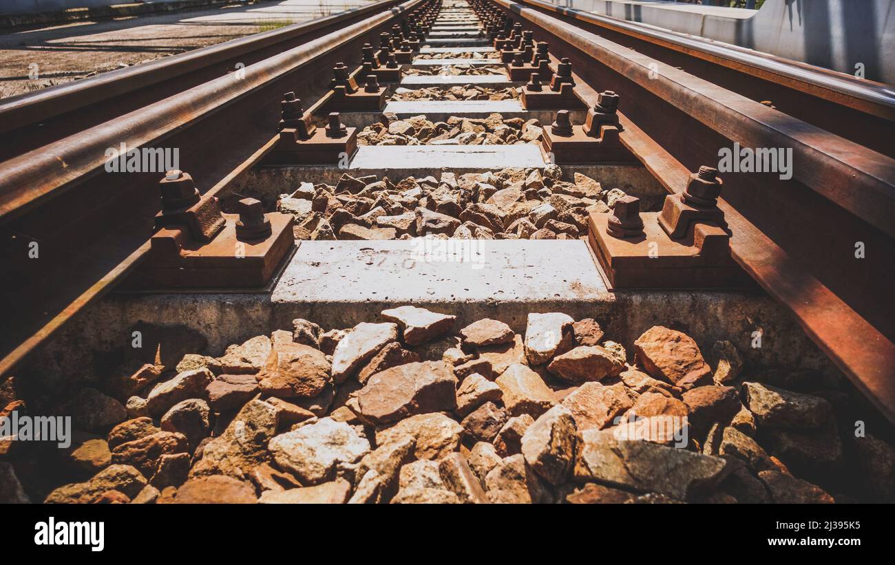 Vintage railroad tracks in hi-res stock photography and images - Alamy