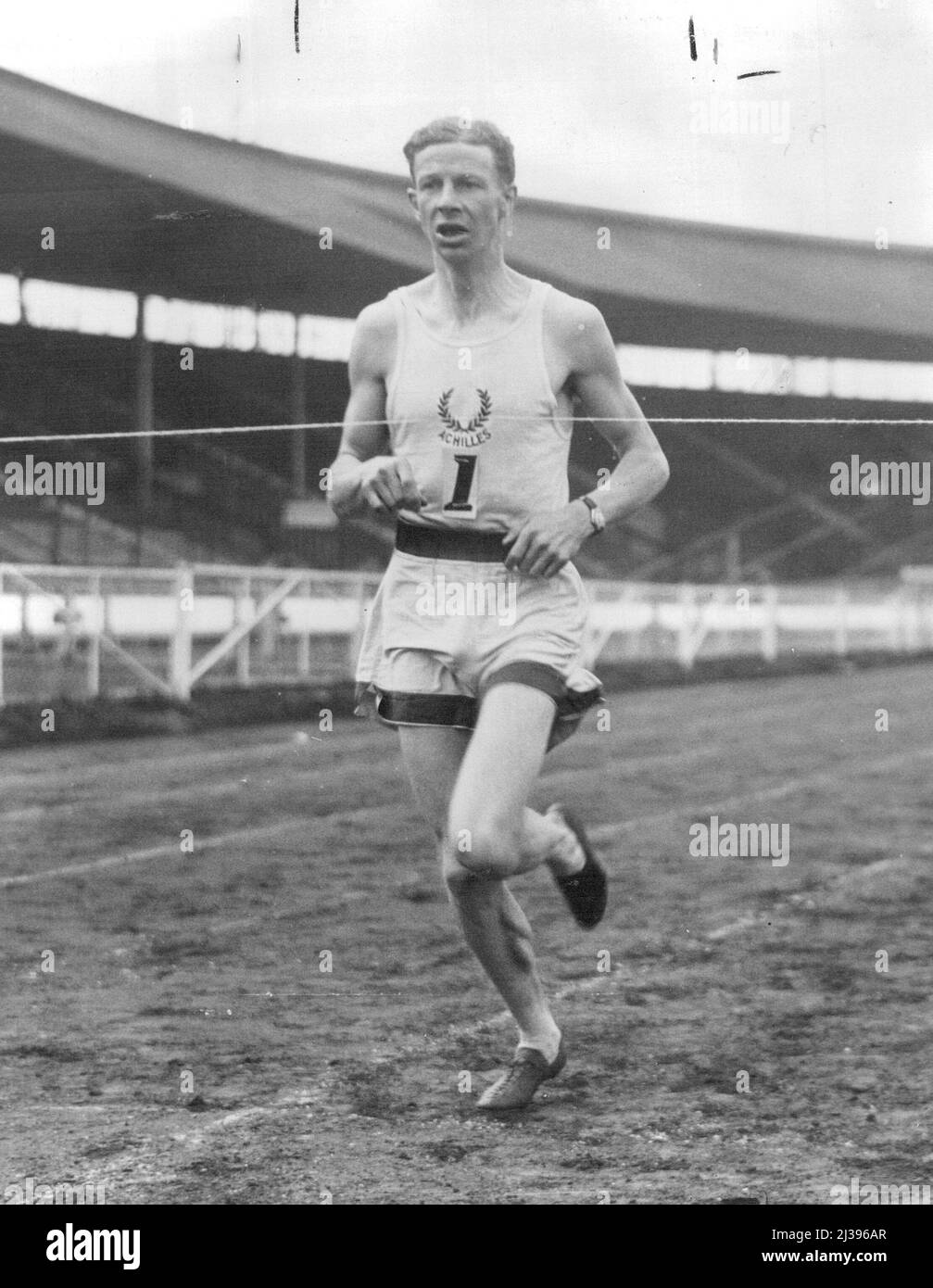 Jack Lovelock, star distance runner who practised relaxing. At the 1936 ...