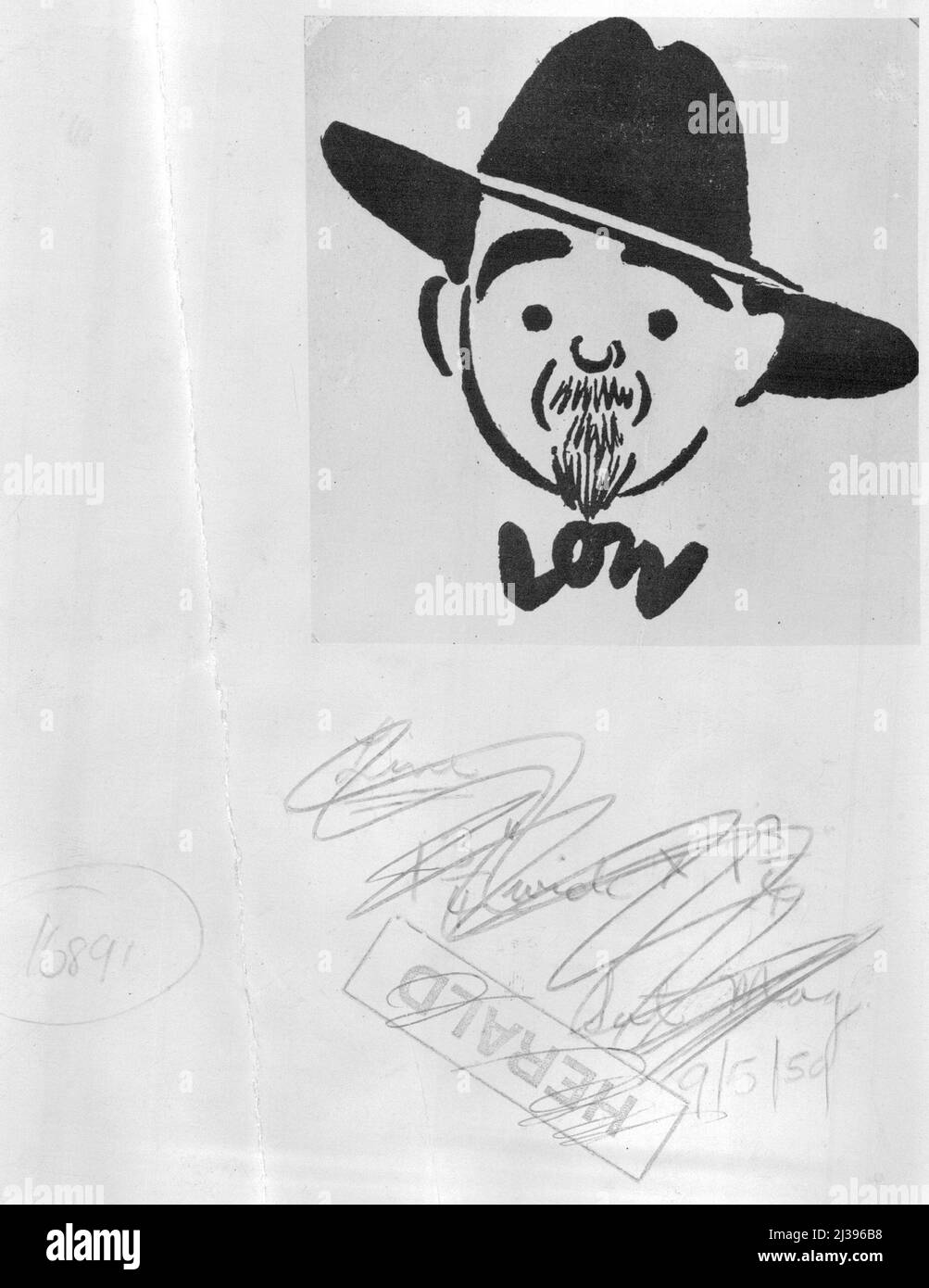 David Low as David Low sees himself. May 24, 1950 Stock Photo - Alamy