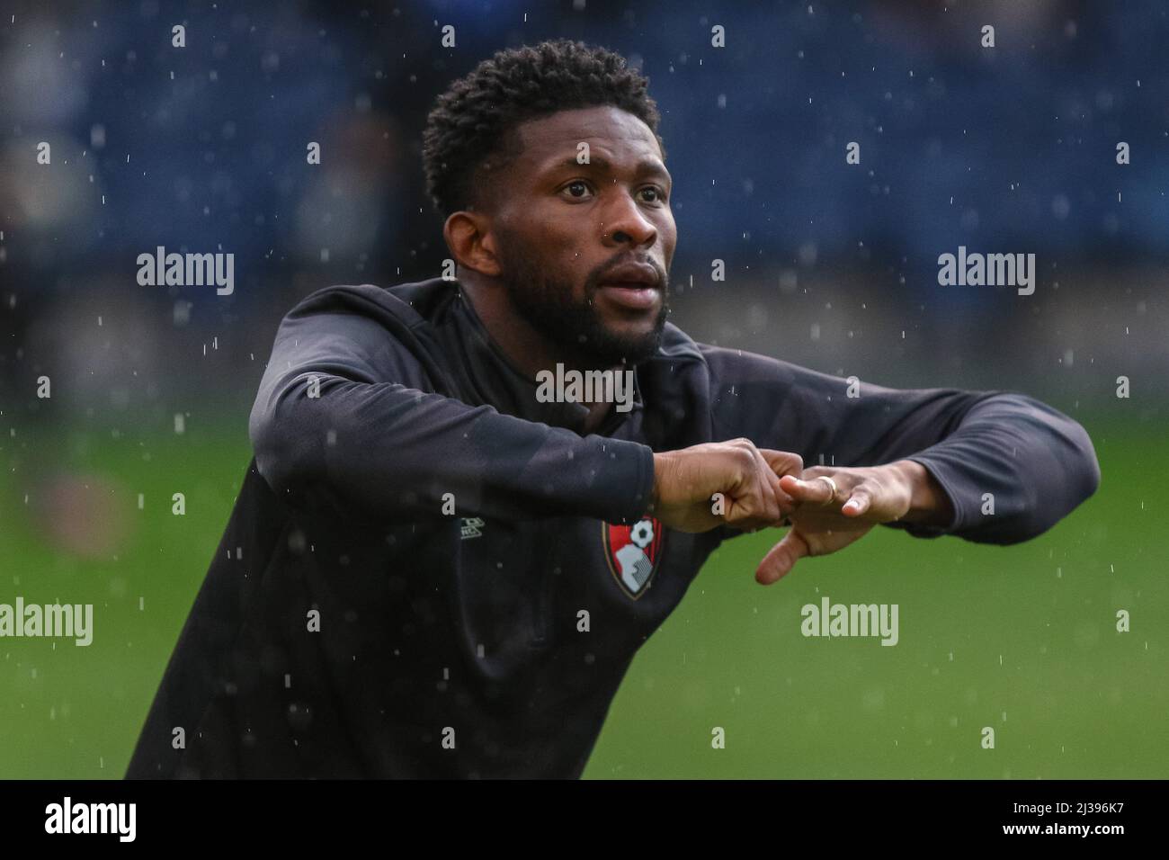 Jefferson Lerma #8 of Bournemouth warms up ahead of kick off Stock ...