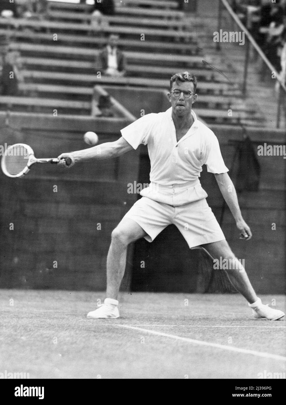 Colin Long beaten Harry Hopman. December 18, 1938 Stock Photo - Alamy